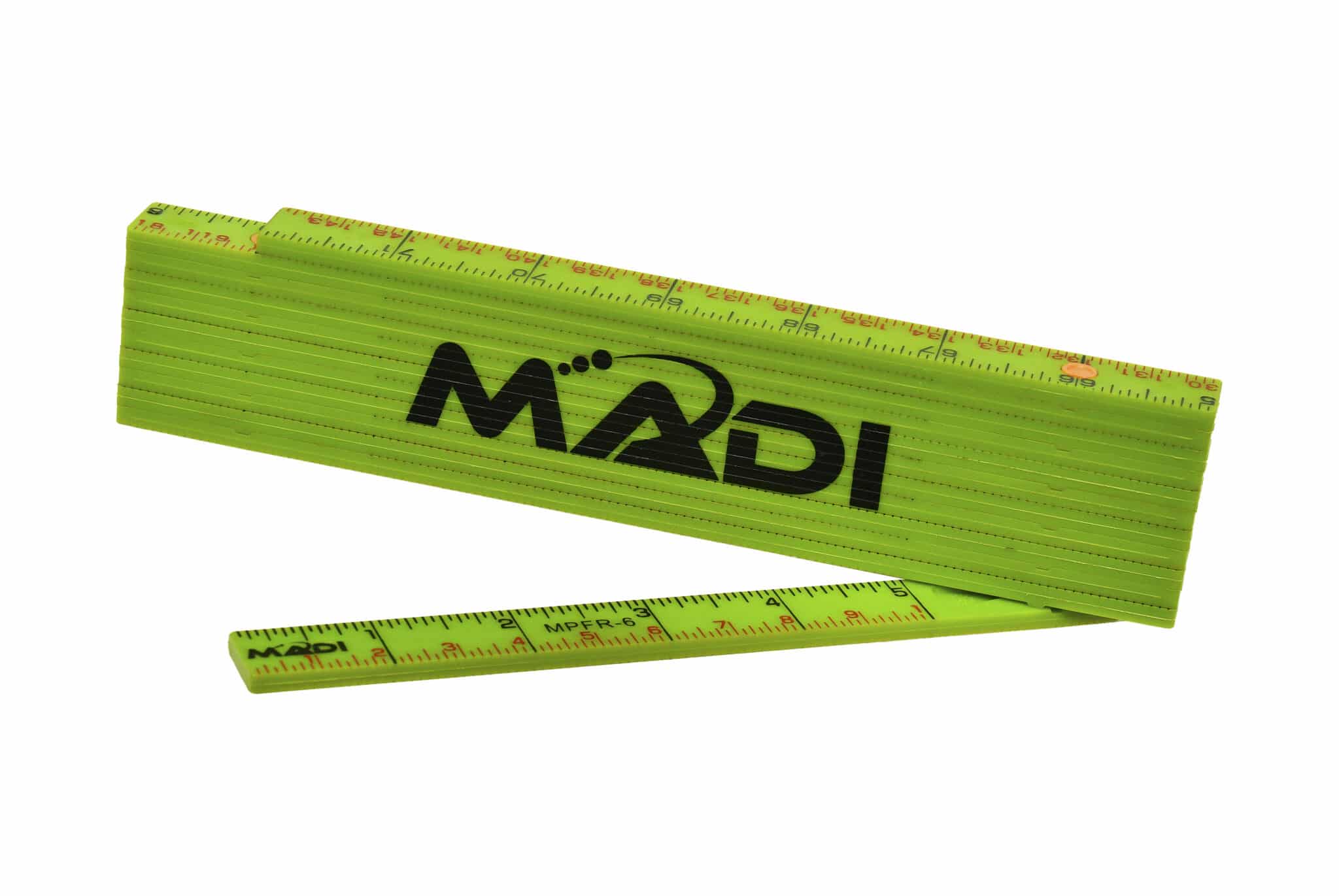 6 Fiberglass Folding Ruler Inside Reading and Center Point Markings