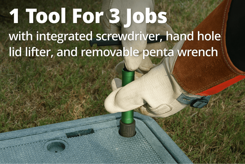Tri-Penta™ Wrench – 3-in-1 Tool for Transformers & Switch Gears